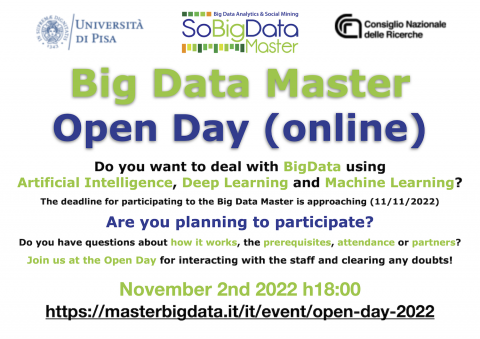 Open Day 2022 | Master Big Data